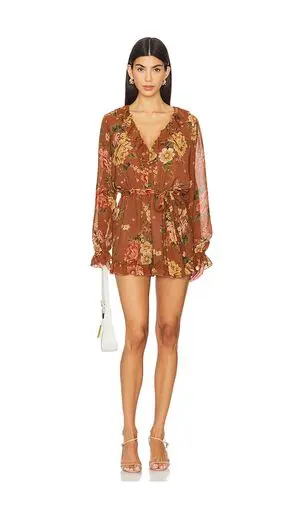 Show Me Your Mumu Raquel Ruffle Romper - Garden Harvest