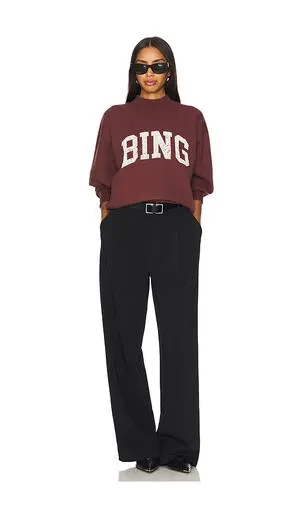 ANINE BING Bradie Bing Sweatshirt - Deep Burgundy