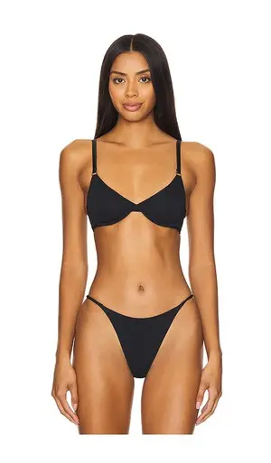 FLEUR DU MAL Le Stretch Multifit Micro Unlined Balconette - Black