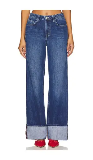 L'Agence Miley Wide Leg Jeans - Denim-medium