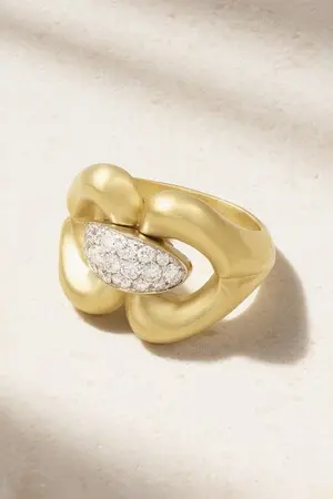 JENNA BLAKE Nautical Diamond And 18-karat Ring - Gold
