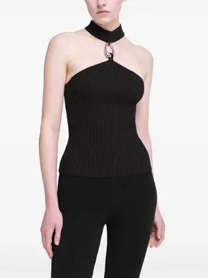 Simkhai Rubie Hardware Knit Top - Black
