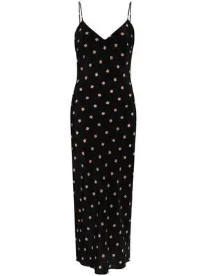 GILDA & PEARL Seashell-print Slip Dress