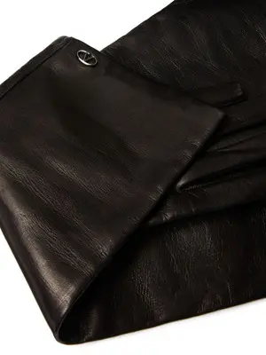 Valentino Garavani Vlogo Signature Leather Gloves