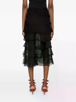 Valentino Garavani Ruffled Midi Skirt