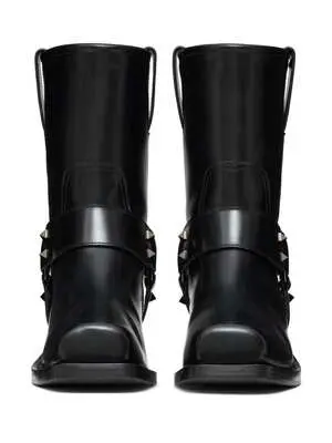 Valentino Garavani 40mm Rockstud Biker Boots