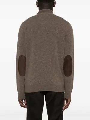 Barbour Logo-patch Wool Sweater - Brown