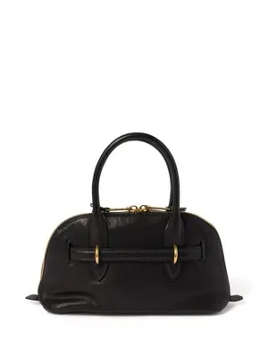 Miu Miu Aventure Nappa Leather Top-Handle Bag - Black | Editorialist