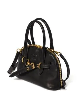 Miu Miu Aventure Leather Tote Bag - Black