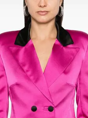 MITILIANE COUTURE Satin-trim Blazer