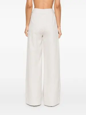 MITILIANE COUTURE Pinstriped Wide-leg Trousers