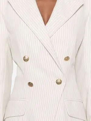 MITILIANE COUTURE Striped Double-breasted Blazer