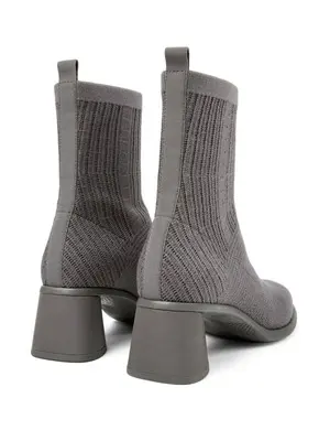 Camper Kiara 65mm Square-toe Boots - Grey