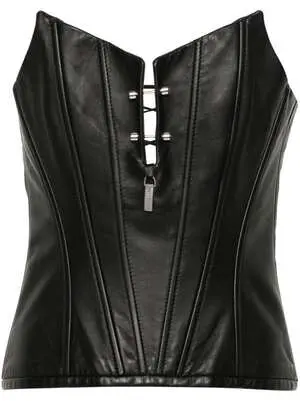 MITILIANE COUTURE Piercings Leather Corset