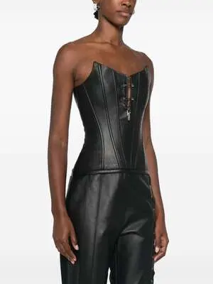 MITILIANE COUTURE Piercings Leather Corset