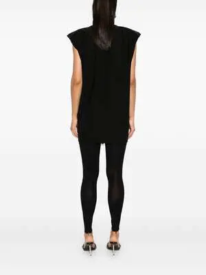 MITILIANE COUTURE Leather-trimmed Top