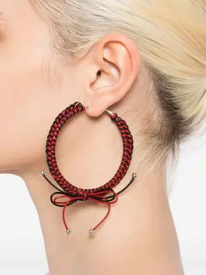 CHOPOVA LOWENA Braided Hoop Earrings