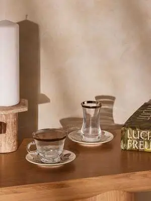 VILLARI Peacock Cappuccino Cup And Saucer