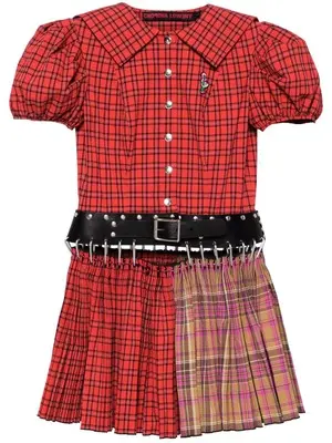 CHOPOVA LOWENA Judith Checked Dress