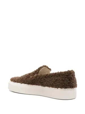 COMMON PROJECTS 65mm Shearling Slip-on Sneakers