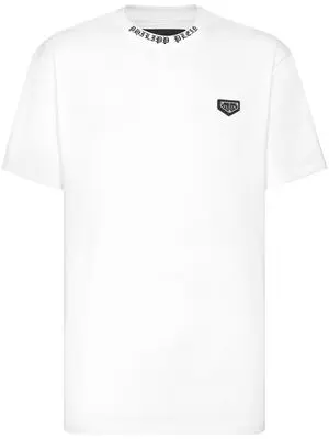 Philipp Plein Logo-plaque T-shirt - White
