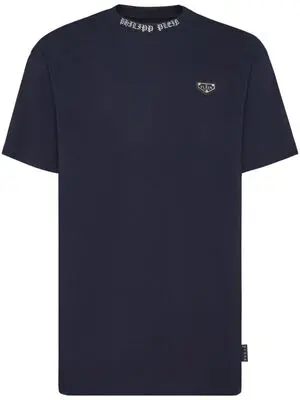 Philipp Plein Logo-plaque T-shirt - Blue