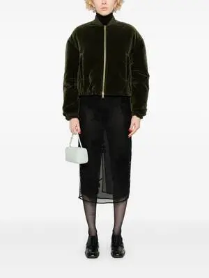 Fabiana Filippi Velvet Bomber Jacket