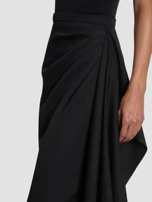 Erdem Draped Midi Pencil Skirt