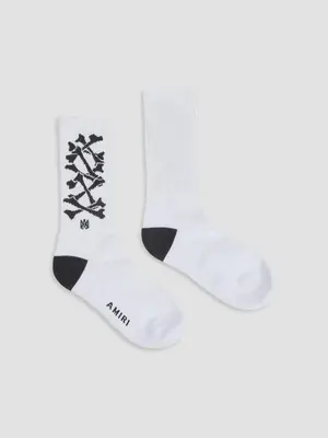 Amiri Bones Stacked Cotton-blend Socks