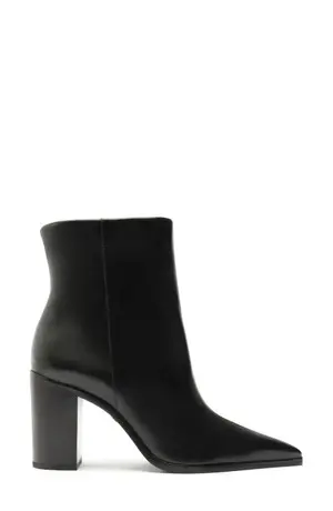 Schutz Mikki Leather Booties - Black
