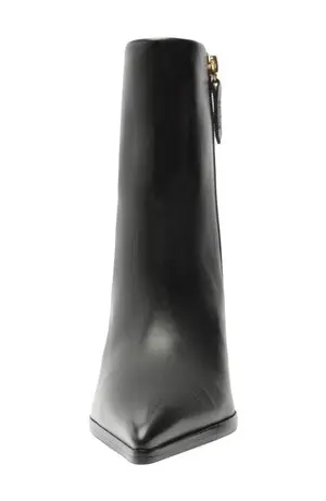 Schutz Mikki Leather Booties - Black