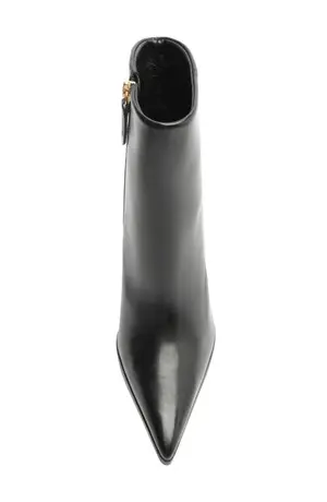 Schutz Mikki Leather Booties - Black