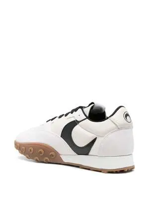 MARINE SERRE Calf Leather Lace-up Sneakers