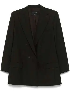 Fabiana Filippi Double-breasted Blazer - Brown