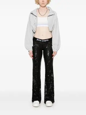 Palm Angels Logo-tape Trousers - Black