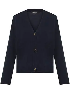 Fabiana Filippi V-neck Cashmere Cardigan - Blue
