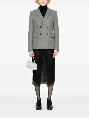 Fabiana Filippi Double-breasted Flannel Blazer