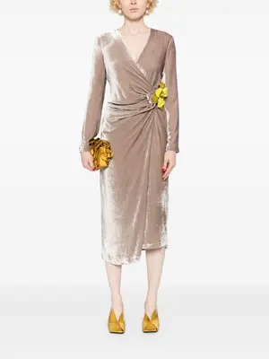 Blumarine Velvet Midi Dress