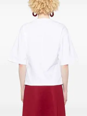 GANNI Embroidered Logo T-shirt