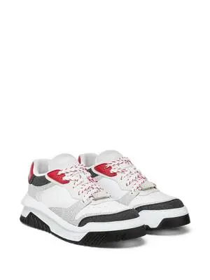 Versace Odissea Leather Sneakers - White