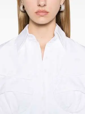 SINEAD O'DWYER Bib-detail Cotton Shirt