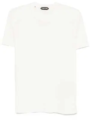 TOM FORD Crew Neck T-shirt - Neutrals
