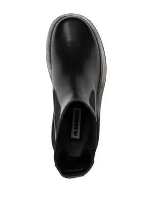 JIL SANDER Leather Chelsea Boots