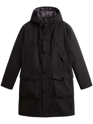 Woolrich Peach Parka Coat - Black