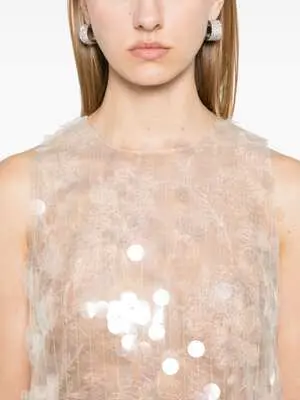 Ermanno Scervino Sequin-embellished Mini Dress