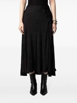 Zadig&Voltaire Jeanne Leopard Silk Skirt