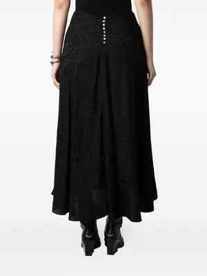Zadig&Voltaire Jeanne Leopard Silk Skirt
