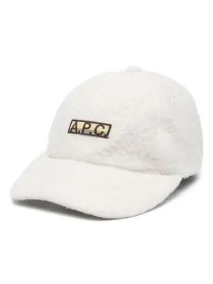 A.p.c. Logo-patch Cap - White