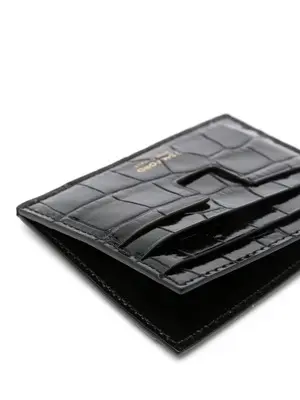 TOM FORD Crocodile-embossed Cardholder