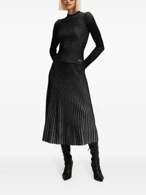 Karl Lagerfeld Lurex T-shirt - Black